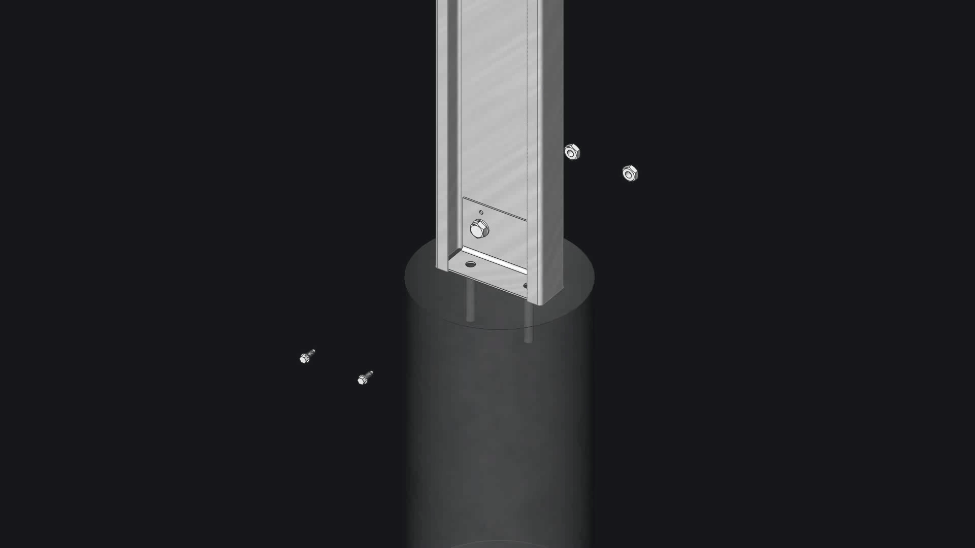 CIC Base Plate - angle to column - fix to pier