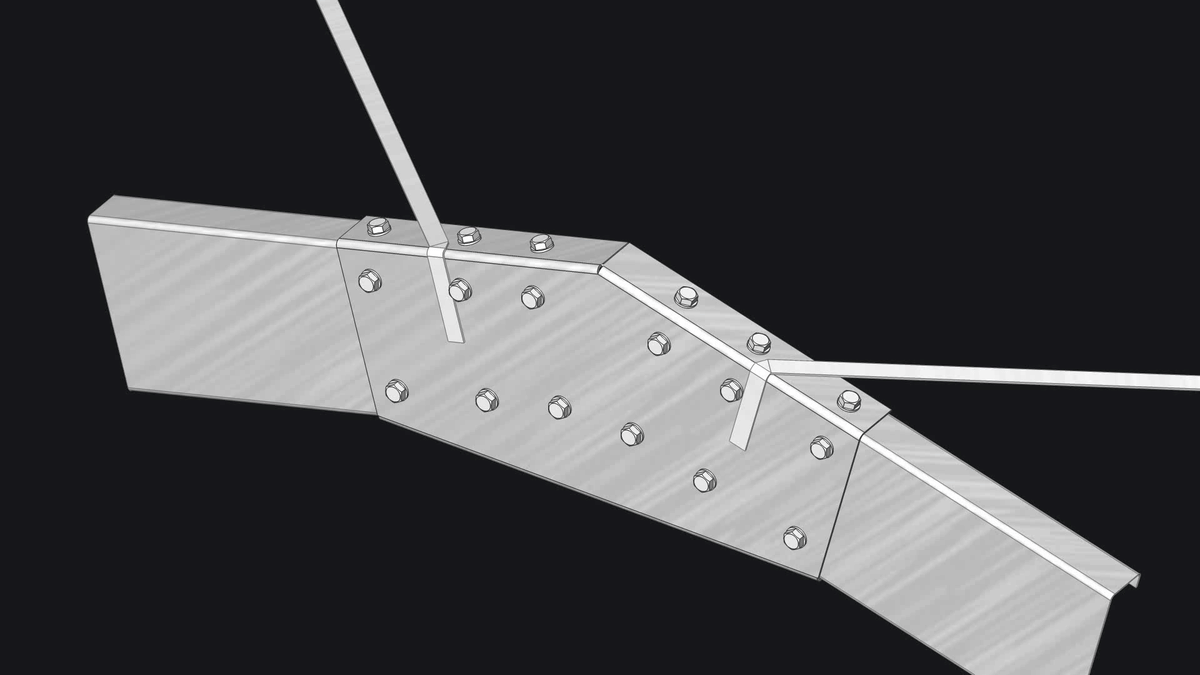 Single cross brace to single apex plate