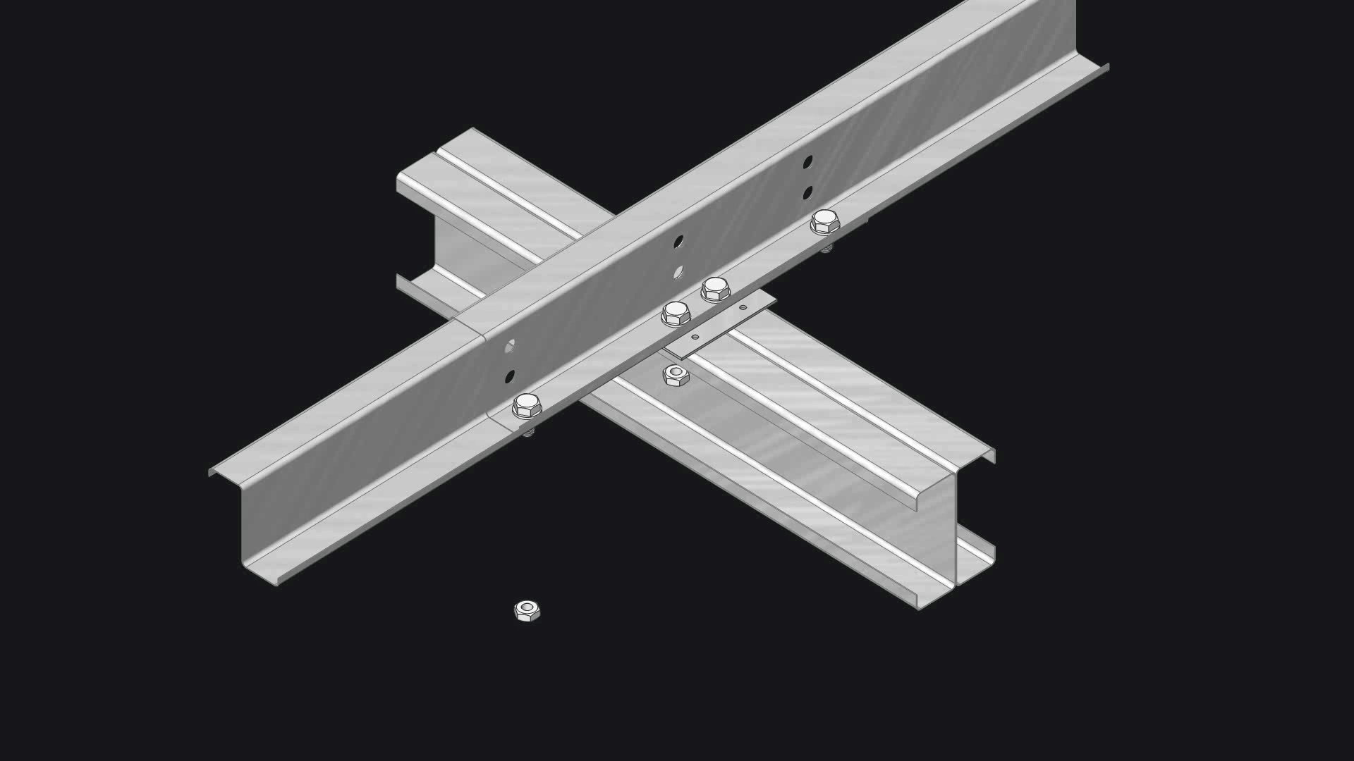“Z” Purlin/ Girt, overlap fixing to B/B columns and rafters with angle ...